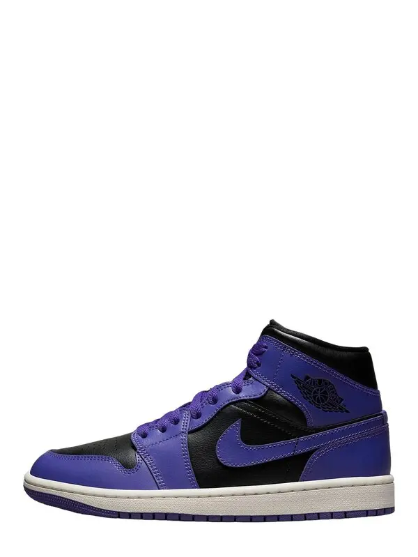 JORDAN 1 Mid Sneakers - Black/purple