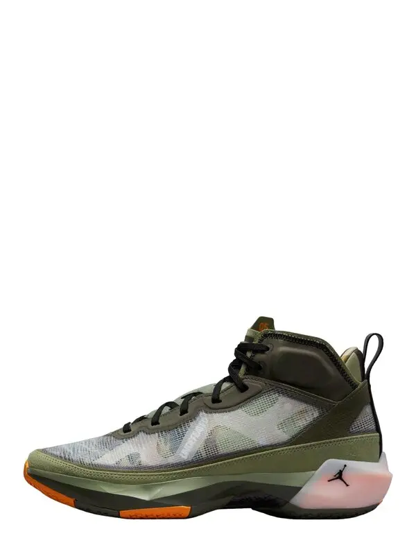 JORDAN 37 X Undefeated Sp 'flight Jacket - Olive/orange/khaki