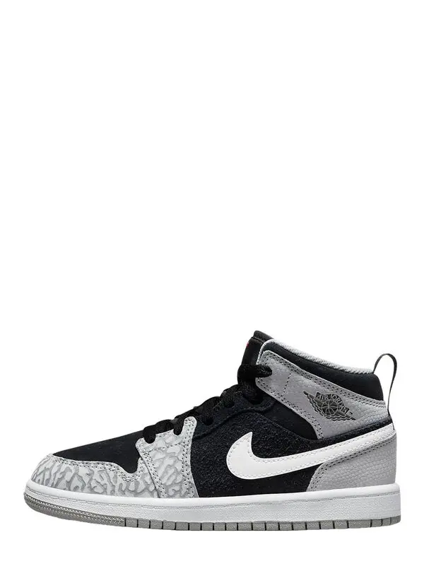JORDAN Air 1 Mid Se "elephant Toe" High Top Sneakers - Black/grey