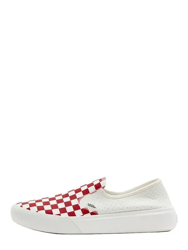 VANS Comfycush Slip-on Sneakers - White/red