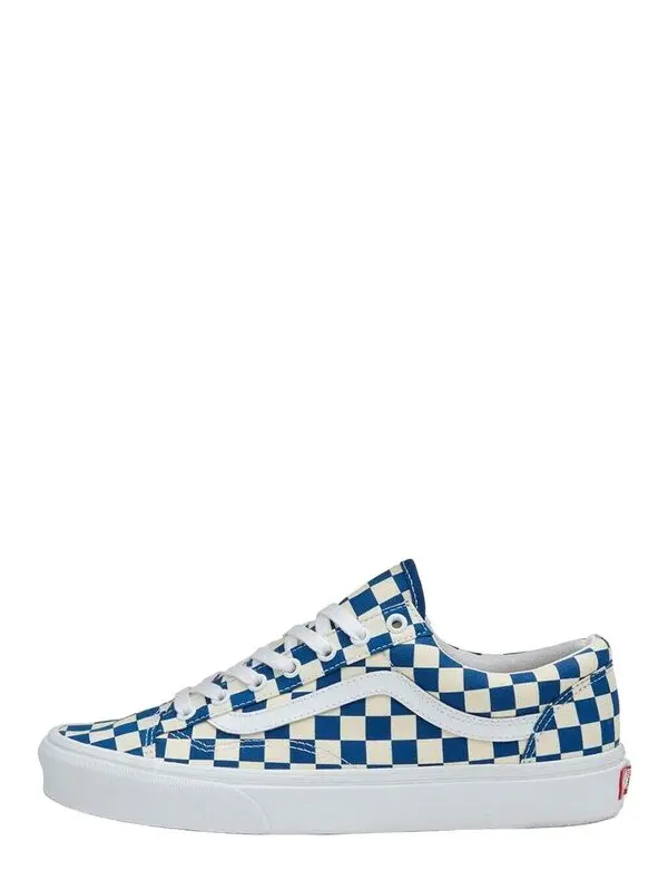 VANS Style 36 Checkerboard Sneakers - Blue/white