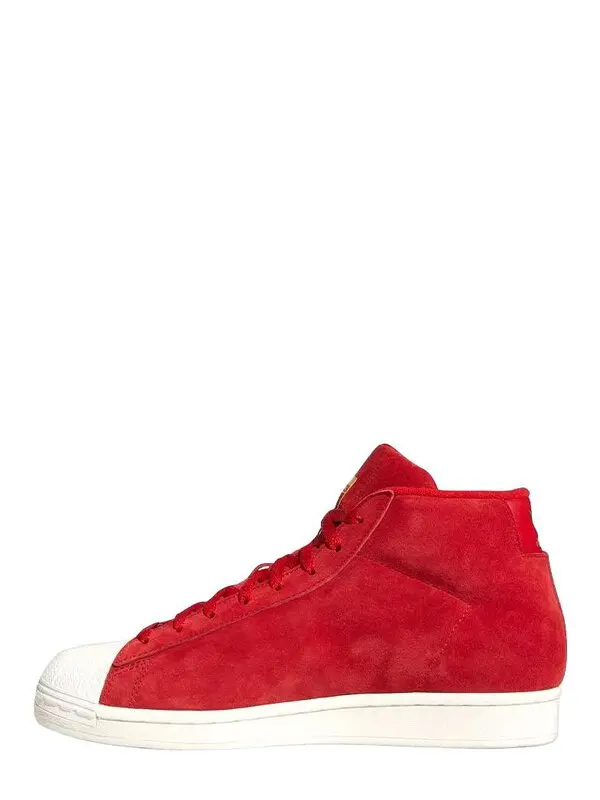 Adidas Pro Model 'chicago' High Top Sneakers - Red