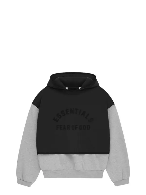 Fear Of God Nylon Fleece Hoodie - Grey/black
