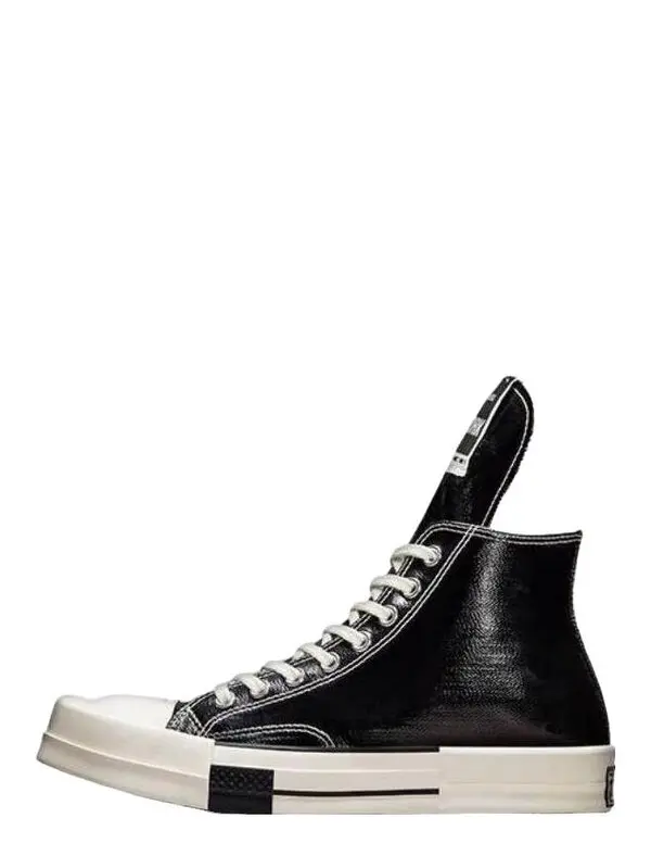 CONVERSE X Rick Owens Turbodrk Chuck 70 Hi Lacquer Sneakers - Black