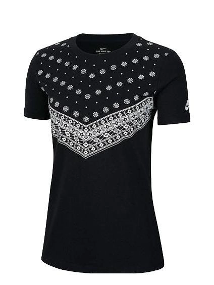 Nike Athleisure Short Sleeve T-shirt - Black/white