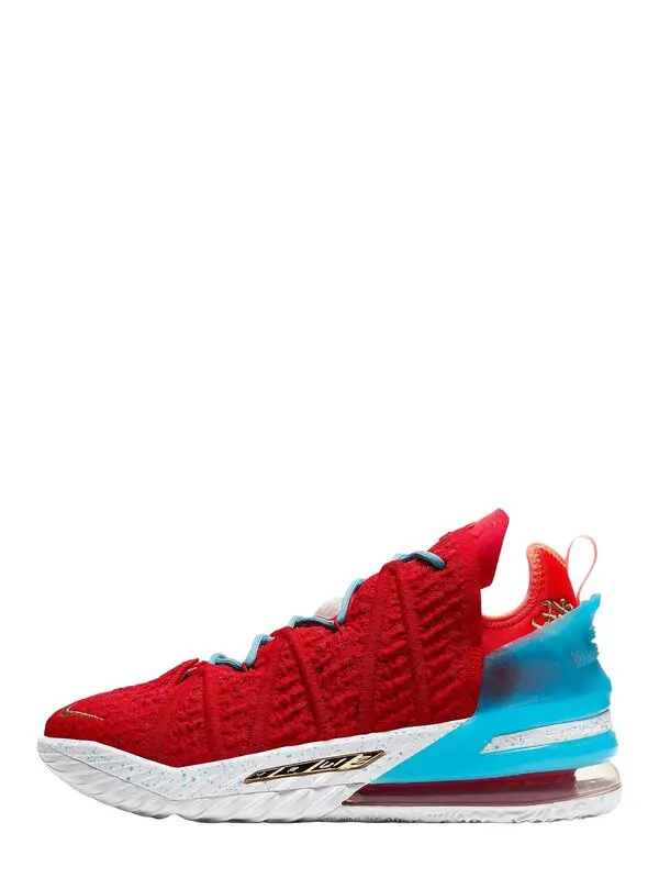 Nike Lebron 18 Ep Basketball Sneakers - Red/blue