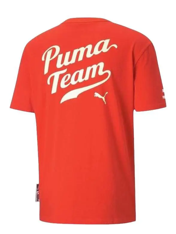 PUMA Word Team Graphic Tee 'red - Red/white