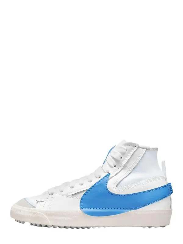 Nike Blazer Mid '77 Jumbo High Top Sneakers - White/blue