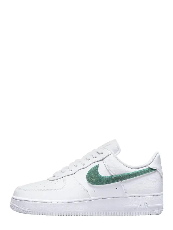Nike Force 1 Low Glitter Swoosh - White/green
