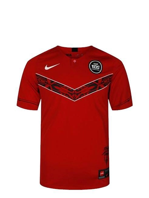 Nike Edg Team Tournament Short Sleeve Gym Top - Red