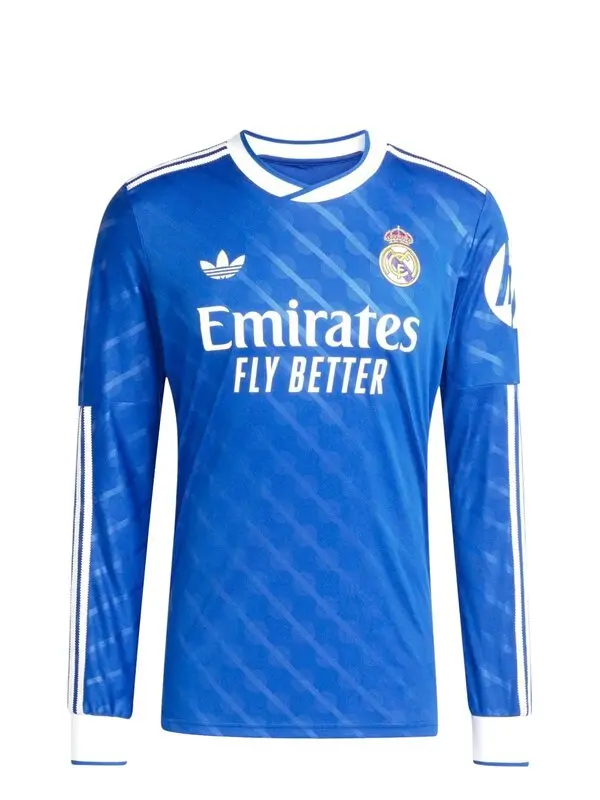 Adidas Real Madrid 2025/2026 Long Sleeve Third Jersey - Blue Bird