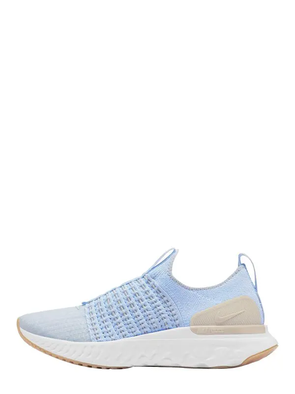 Nike React Phantom Run Flyknit 2 Athletic Sneakers - Blue/white