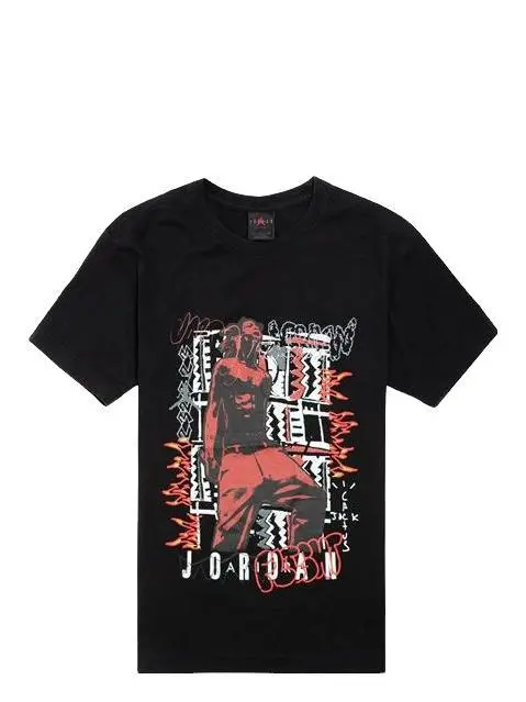 JORDAN X Cactus Jack Travis Scott Mj 2 T-shirt - Black