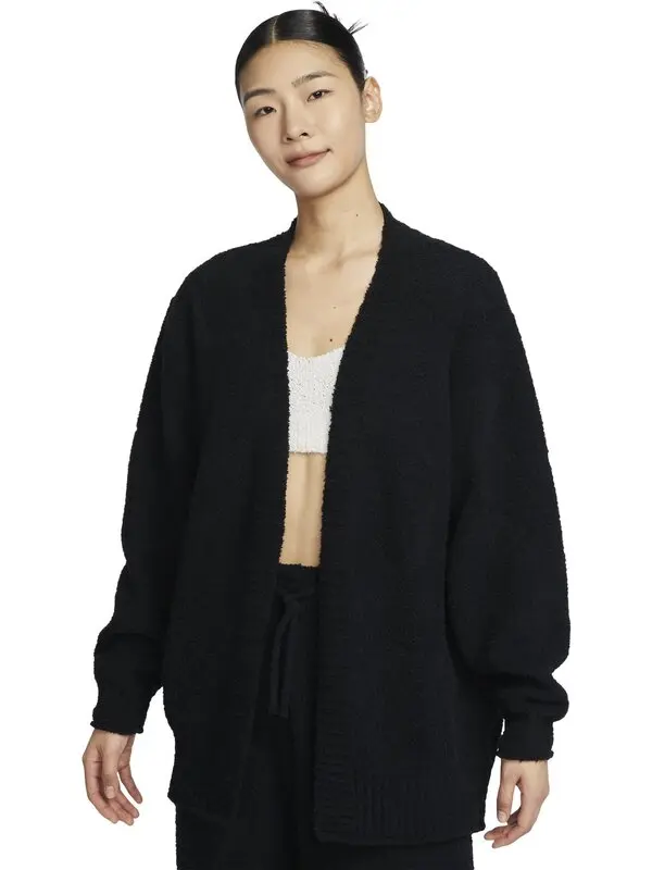 Nike Phoenix Cozy Boucle Cardigan - Black
