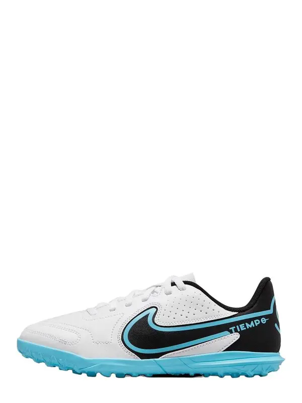 Nike Jr Tiempo Legend 9 Club Tf Turf Shoes - White/blue/black