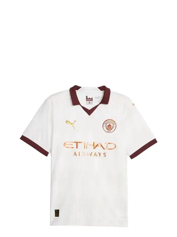 PUMA 2023-24 Manchester City Stadium Away Jersey - White