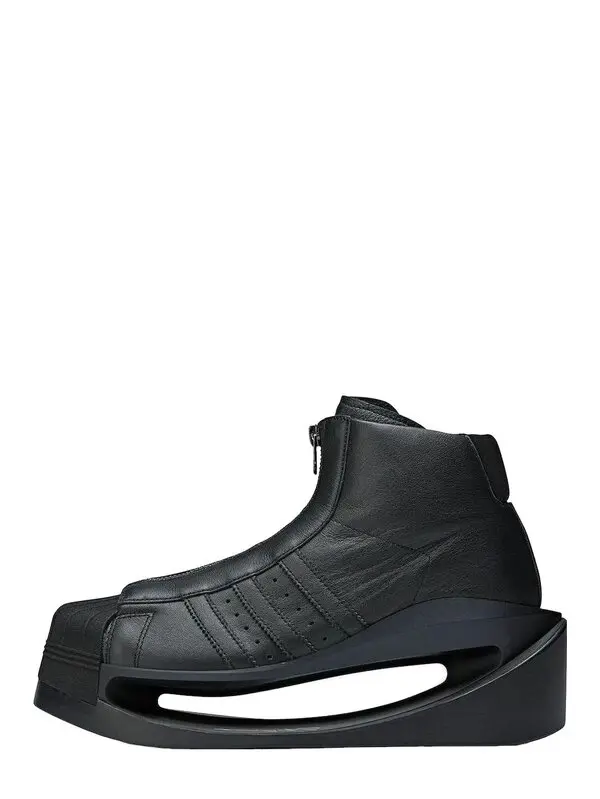 Adidas Y-3 Gendo Pro Model Zip Up High Top Sneakers - Black