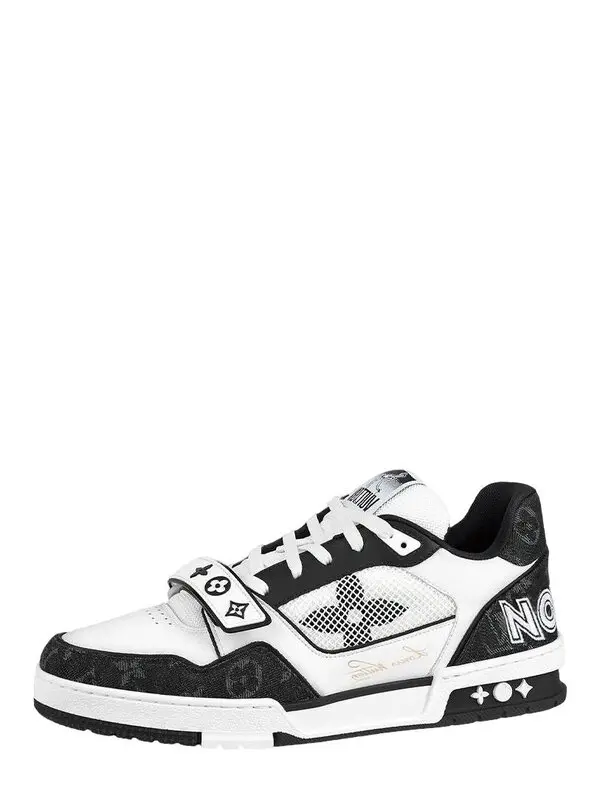 LOUIS VUITTON Trainer High Top Sneakers - White/black