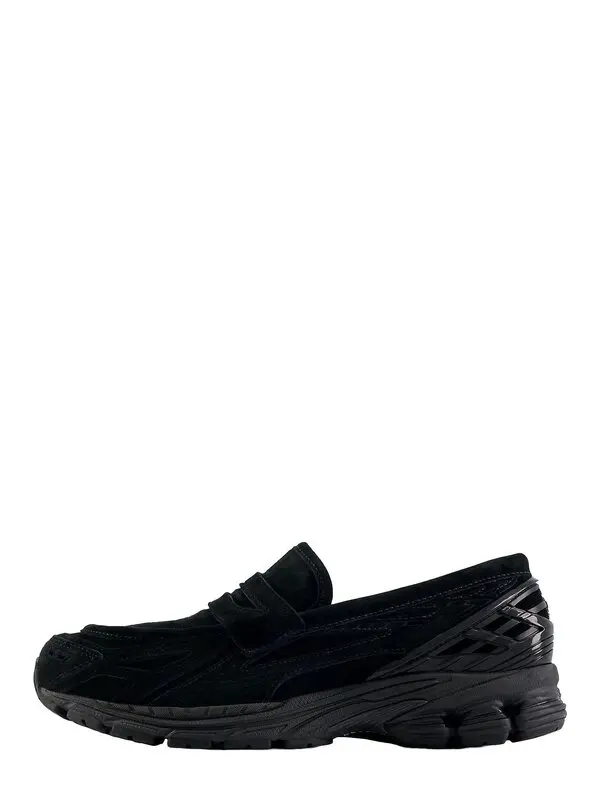 NEW BALANCE 1906l Suede Loafer Sneakers - Black/black