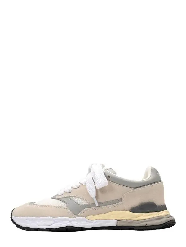 Mihara Yasuhiro George Og Sole Mix Material Low-top Sneakers - White
