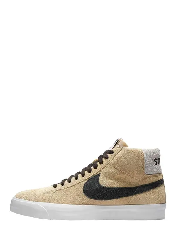 Nike X Stussy Sb Blazer Mid "midwest Gold - Tan