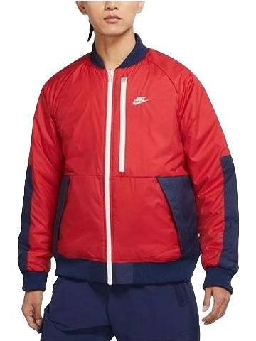 Nike Therma-fit Legacy Reversible Bomber Jacket - Red/blue