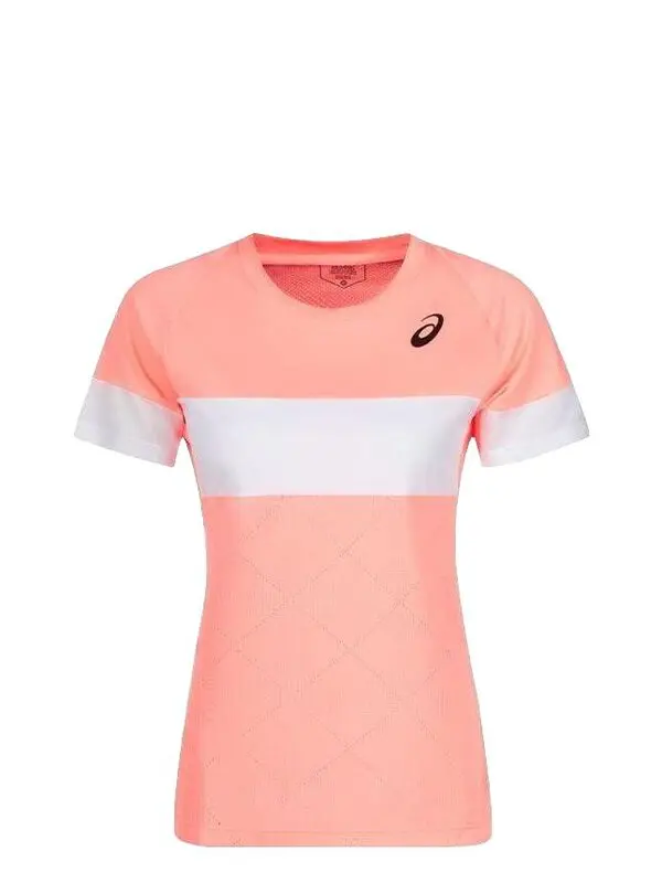 Asics Game Short Sleeved Top - Sun Coral