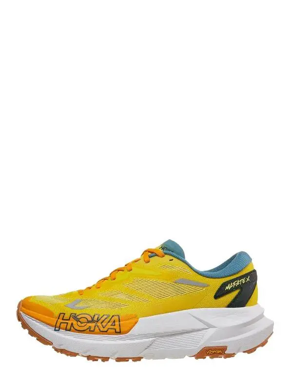Hoka One One Mafate X "zest Mountain Fog" Athletic Sneakers - Zest/mountain Fog