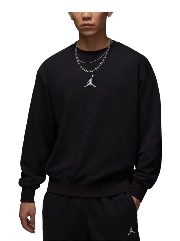 JORDAN Air Brooklyn Fleece Crewneck Sweatshirt - Black