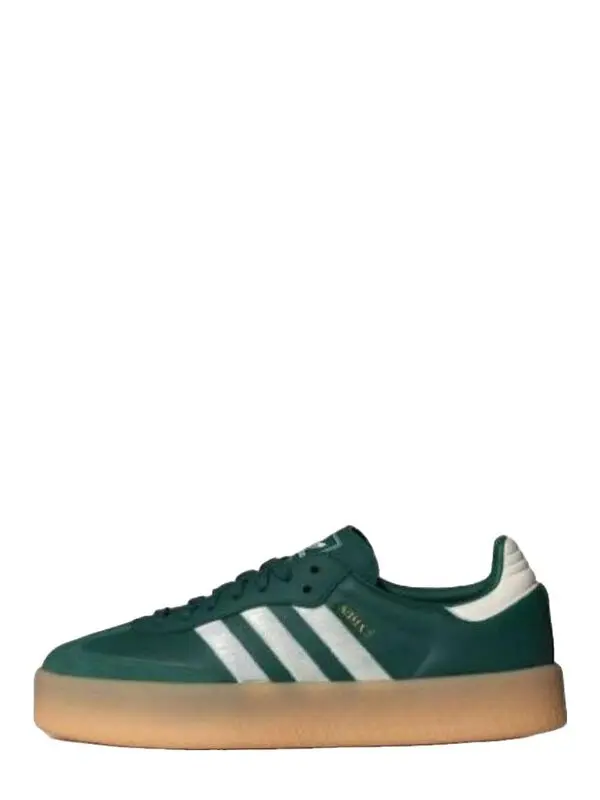 Adidas Sambae Collegiate Green Gum Sneakers - Collegiate Green/core White/gum