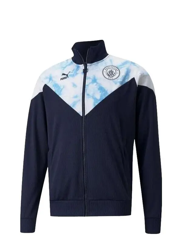 PUMA Mcfc Iconic Mcs Mesh Track Jacket - Blue