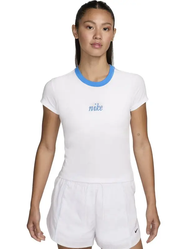 Nike Chill Knit T-shirt - White/blue