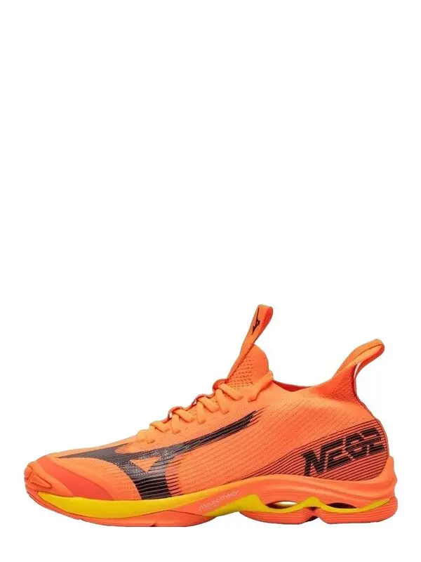 Mizuno Wave Lightning Neo 2 Athletic Sneakers - Neon Flame/black/volt 2