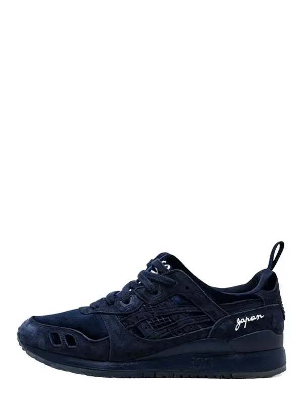 Asics Mita Sneakers X Beams Gel Lyte 3 "navy Souvenir Jacket" Athletic Sneakers - Navy Blue/navy Blue/white