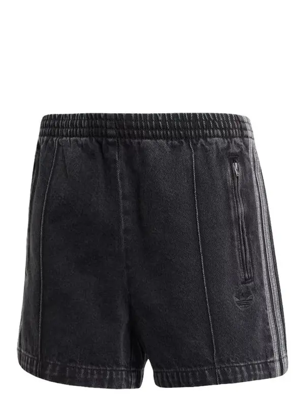 Adidas Adicolor Denim Firebird Shorts - Black