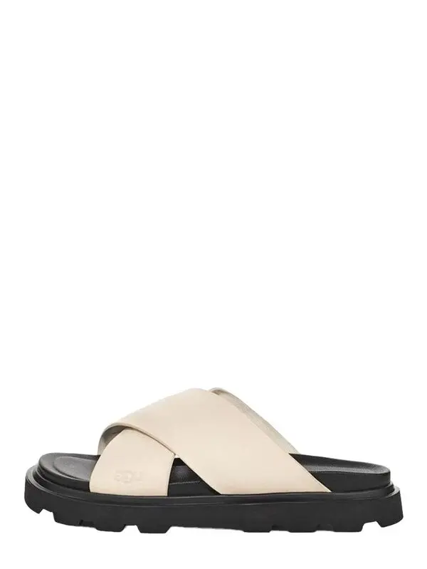 UGG Capitelle Crossband Sandal - White/black