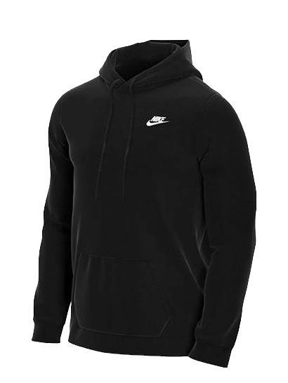 Nike Club Logo Embroidered Solid Color Sports Black - Multi-color