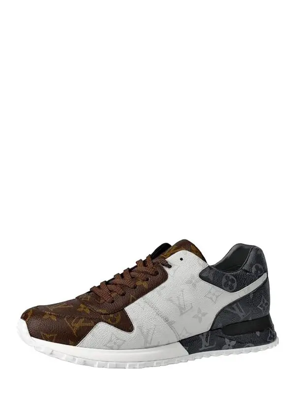 LOUIS VUITTON Run Away Sneakers - White/brown/black