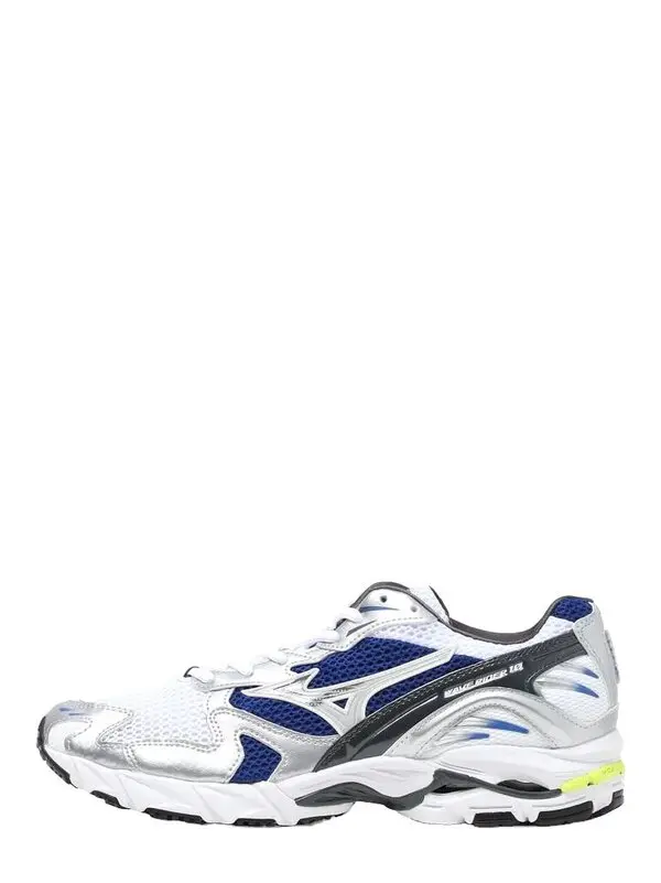 Mizuno Wave Rider Athletic Sneakers - White/silver/surf The Web
