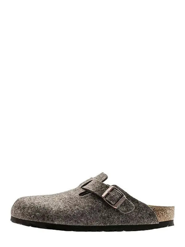 BIRKENSTOCK Boston Wool Felt Clogs - Brown