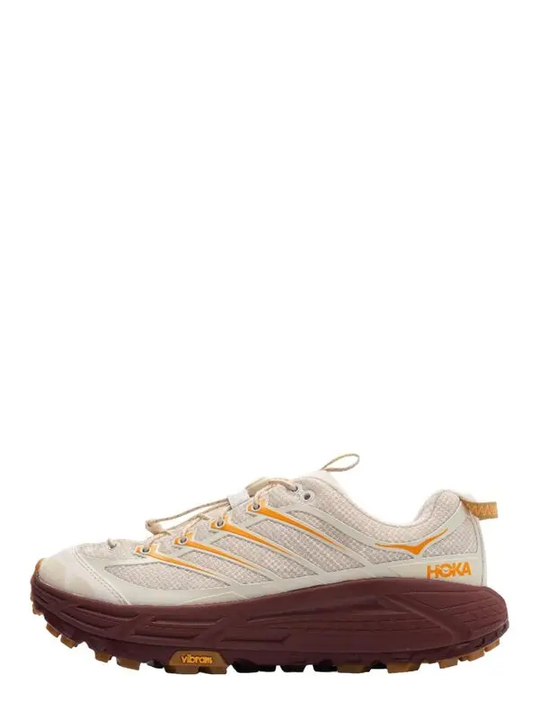 Hoka One One Mafate Three2 Trail Sneakers - Vanilla/varsity Burgundy