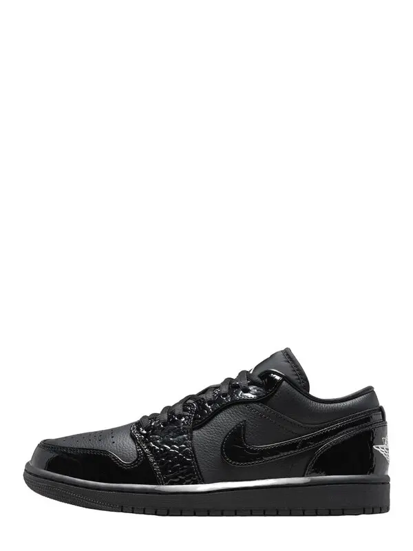 JORDAN 1 Low Se Sneakers - Black/white/metallic Silver