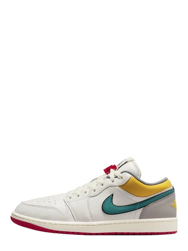 JORDAN 1 Low Premium Lace Toggle Sneakers - Sail/cashmere/college Grey