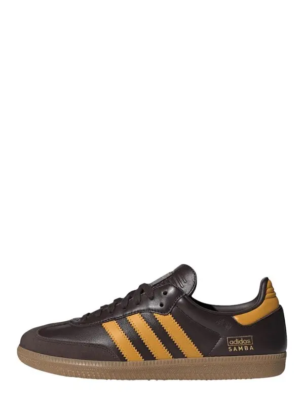 Adidas Samba Og "dark Brown Yellow - Dark Brown/preloved Yellow/gum