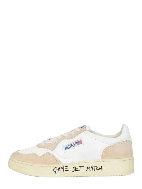 AUTRY Medalist Low 'game Set Match - White/suede