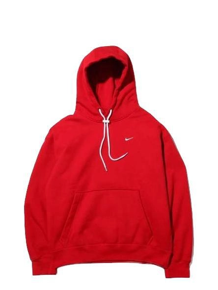 Nike Fleece Drawstring Hoodie - Red