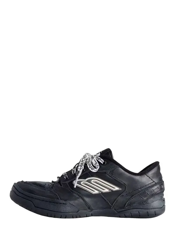 Balenciaga Hamptons Worn-out Sneakers - Black