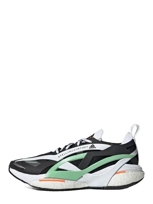 Adidas Stella Mccartney X Solarglide Low Top Sneakers - Black/green/white