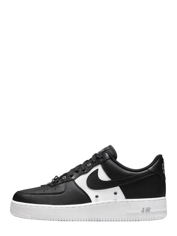 Nike Force 1 '07 Premium "silver Chain" Black - Black/white