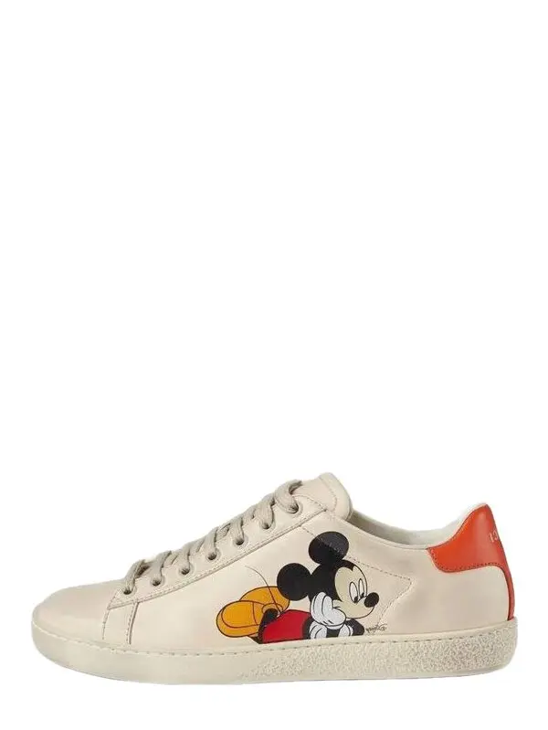 Gucci X Disney Ace Low Top Sneakers - Cream